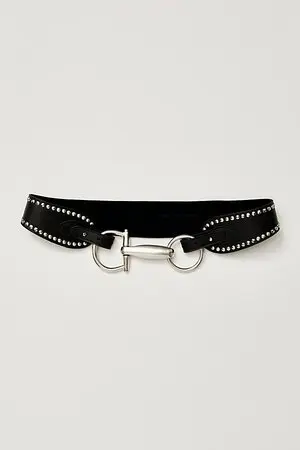 Free People Edge Of Town Stud Belt - Black