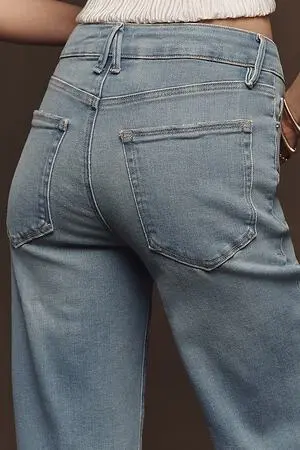 Good American High-rise Straight-leg Jeans - Medium Denim