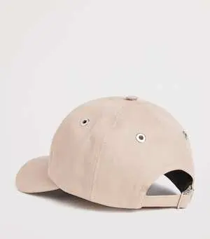 Ami Cotton Baseball Cap With Embroidered Logo - Beige