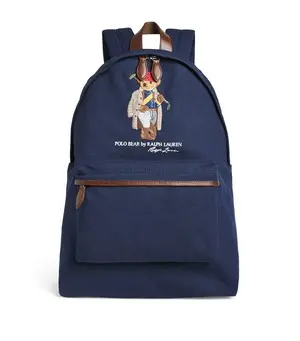 Polo Ralph Lauren Cotton Canvas Polo Bear Backpack - Navy