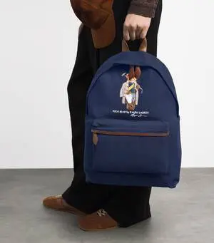Polo Ralph Lauren Cotton Canvas Polo Bear Backpack