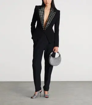 Balmain Mini Embellished Top-handle Bag