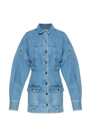 Attico Denim Mini Dress - Blue