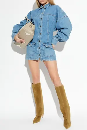 Attico Denim Mini Dress - Blue
