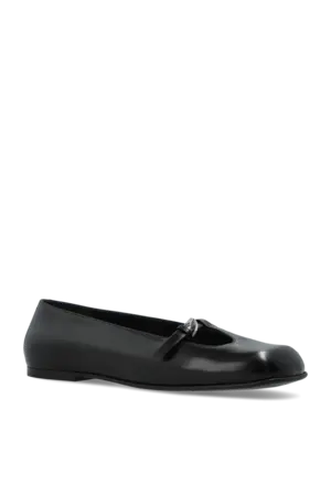 NODALETO Leather Ballerina Flats
