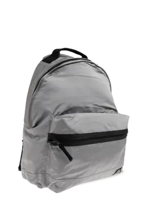 Stone Island Backpack With Logo Patch - Grey