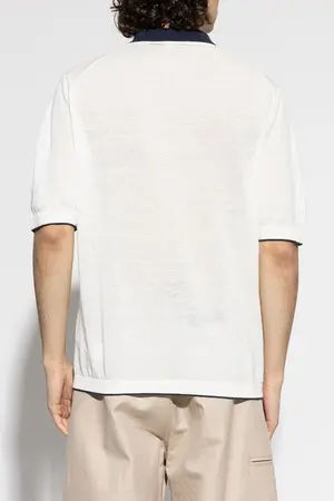 Eleventy Linen Polo - White