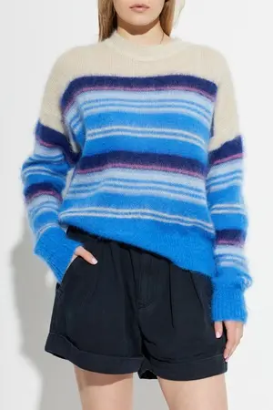 MARANT ETOILE Drussell Striped Sweater - Blue