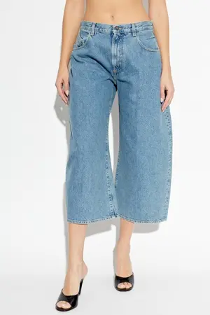 Attico Wide-leg Cropped Jeans - Blue