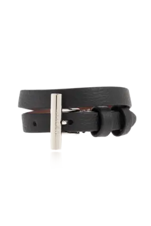 Alexander McQueen Leather Bracelet - Black