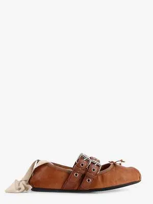 Miu Miu Leather Shoes - Brown