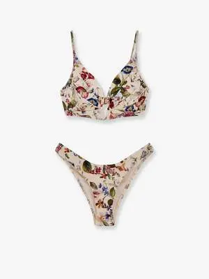 Zimmermann Nylon Floral Print Bikini - Multicolor