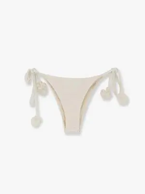 PatBO Nylon Bikini Bottom - White