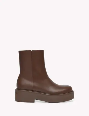 GIANVITO ROSSI Hiro Bootie - Brown - Calf