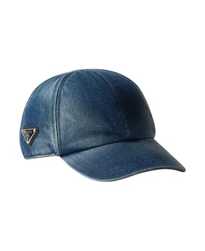 Prada Denim Baseball Cap - Blue