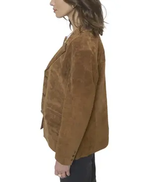 Central Park West Atlas Suede Blazer