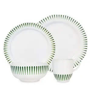 JULISKA Sitio Stripe Four-piece Place Setting - Basil