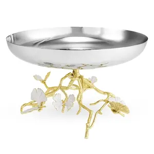 Michael Aram Butterfly Gingko Gold Tone Fruit Bowl - No Color