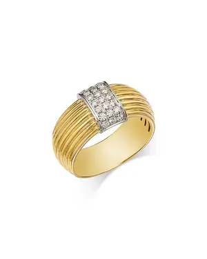 Bloomingdale'S Diamond Band Ring - White/gold