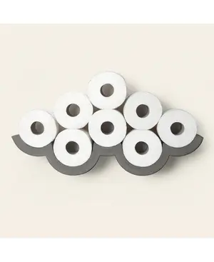 UNCOMMON GOODS Cloudy Day Toilet Paper Storage