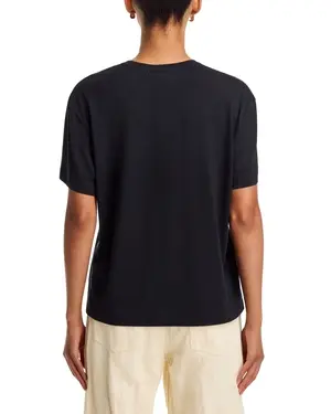 TOTEME Relaxed Fit Crewneck T-shirt - Black