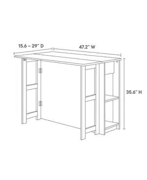 MODWAY Meadowbrook Kitchen Island And Stool, Set Of 3