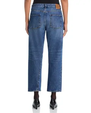 TOTEME Twisted Seam Denim Jeans - Washed Blue