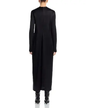 TOTEME Long Satin Dress - Black