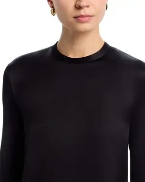 TOTEME Long Satin Dress - Black