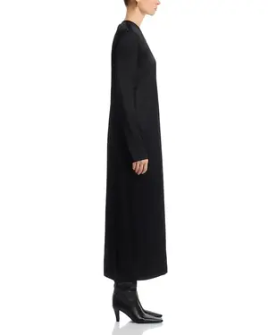 TOTEME Long Satin Dress - Black