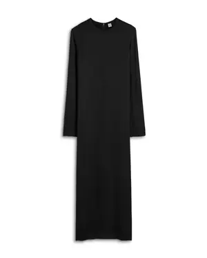 TOTEME Long Satin Dress - Black