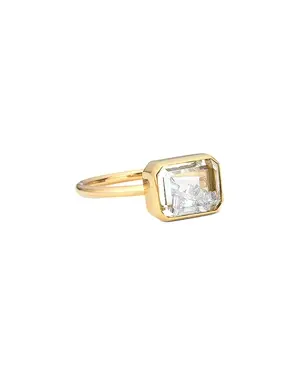 Moritz Glik 18k Yellow Diamond Esmeralda Shaker Ring - Gold