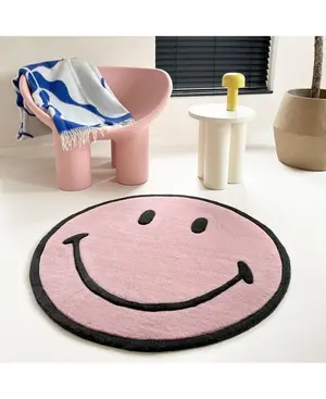 MAISON DEUX Smiley Rug - Pink