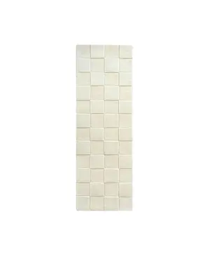MAISON DEUX Rug Checkerboard 3.9 X 5.9 Ft - Off-white