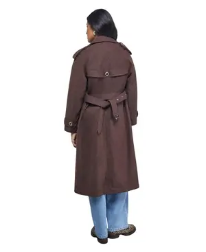 WAREHOUSE Wool Mix Belted Trench Coat