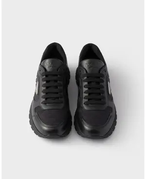 Prada Prax 2.0 Re-nylon And Leather Sneakers - Black
