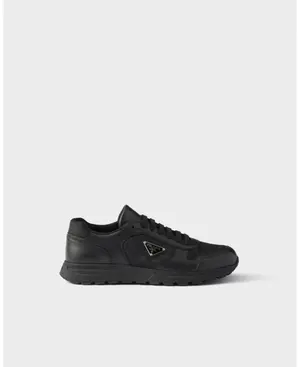Prada Prax 2.0 Re-nylon And Leather Sneakers - Black