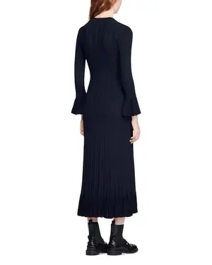 Sandro Knit Maxi Dress - Black
