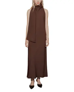Marella Scarf Neck Maxi Dress