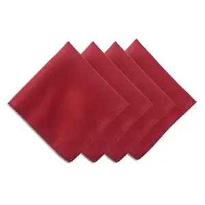 JULISKA Berry Scallop Napkin, Set Of 4 - Ruby