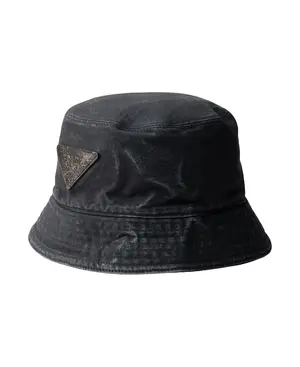 Prada Cotton Bucket Hat - Black