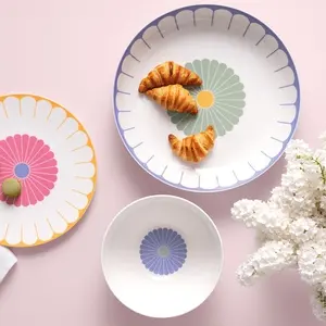 VILLEROY & BOCH Fleur Couleur Low Serving Bowl