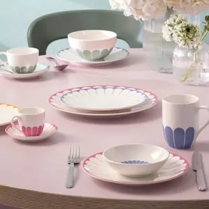 VILLEROY & BOCH Fleur Bleu Dinner Plate - Pink