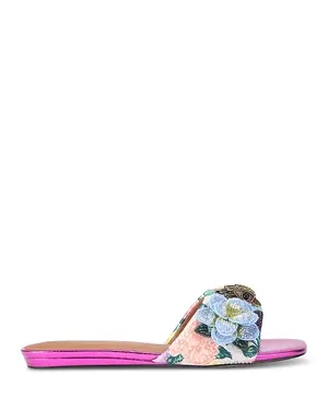 Kurt Geiger Kensington Flat Sandals - Open White