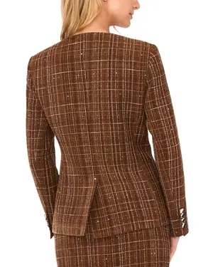 Ted Baker London Tweed Crewneck Jacket