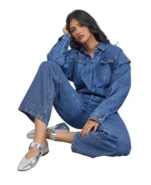 WAREHOUSE Tony Denim Jumpsuit