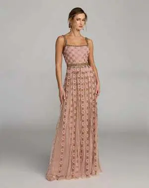 MAC DUGGAL COLLECTION Sleeveless Embellished A-line Gown