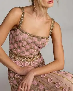 MAC DUGGAL COLLECTION Sleeveless Embellished A-line Gown