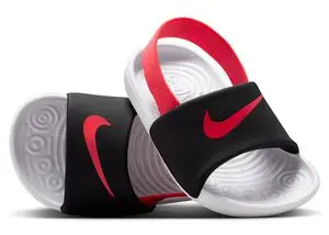 Nike Kawa Slide - Black/white/bright Crimson