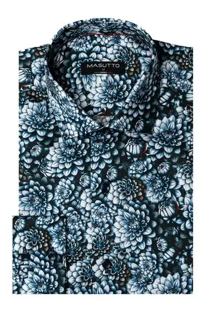 MASUTTO Lucio Print Button-up Long Sleeve Shirt - Multicolor